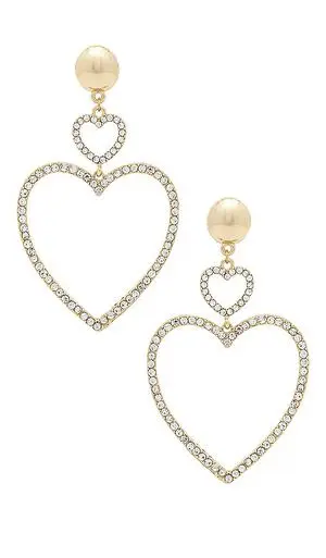 ETTIKA Ettika Two Hearts Drop Earrings