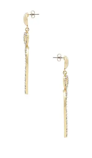 Ettika Two Hearts Drop Earrings