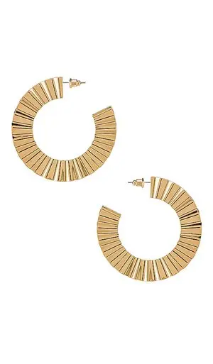 8 Other Reasons Ray Hoop Earrings - Gold