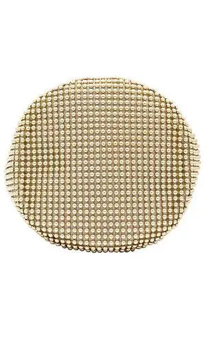 OLGA BERG Bianca Ball Mesh Handle Bag - Gold