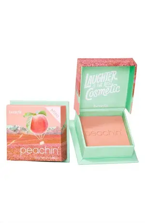 BENEFIT COSMETICS Wanderful World Silky Soft Powder Blush Peachin Mini