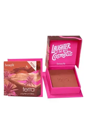 BENEFIT COSMETICS Wanderful World Silky Soft Powder Blush Terra Mini