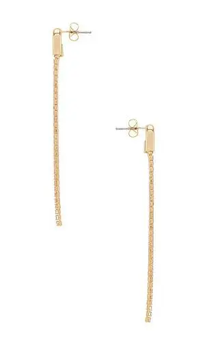 Ettika Double Chain Drop Earrings