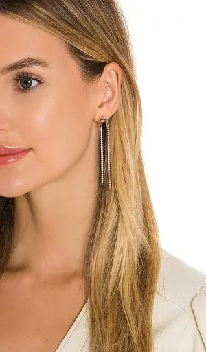 Ettika Double Chain Drop Earrings
