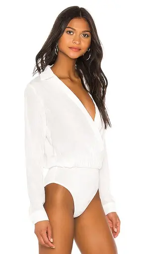 Superdown Presely Surplice Bodysuit