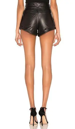 Lpa Leather Relaxed Cuff Shorts