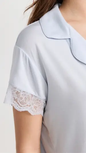 Eberjey Malou Short Pajama Set - Ice Blue