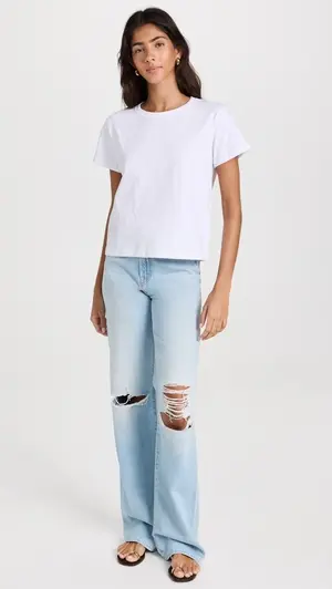 LESET The Margo Cotton T-shirt - White