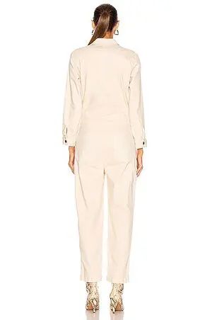 MOTHER Fixer Jumpsuit In Neutral