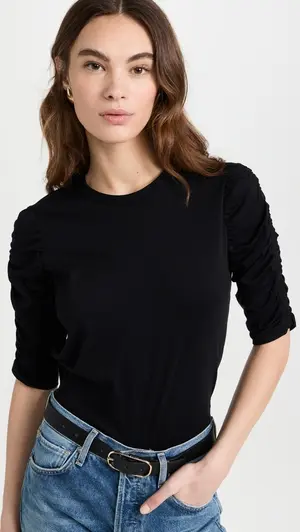Veronica Beard Waldorf Tee - Black