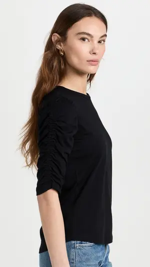 Veronica Beard Waldorf Tee - Black