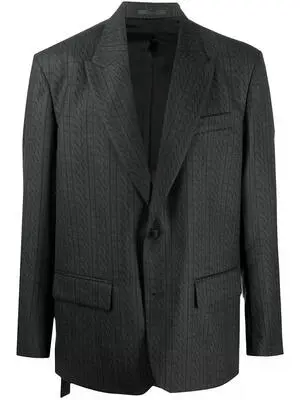 Valentino Garavani Vltn Print Single-breasted Blazer