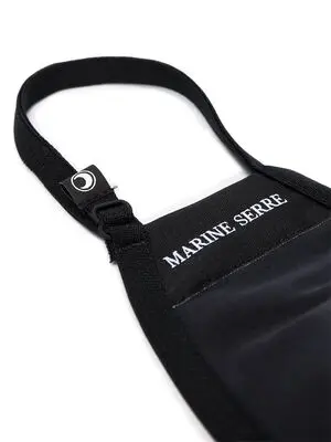 MARINE SERRE Moon Logo-print Face Mask - Black