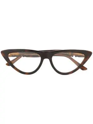 JIMMY CHOO Oversized Cat-eye Glasses - Brown