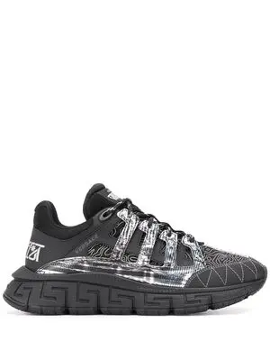 Versace Trigreca Low Top Sneakers - Black