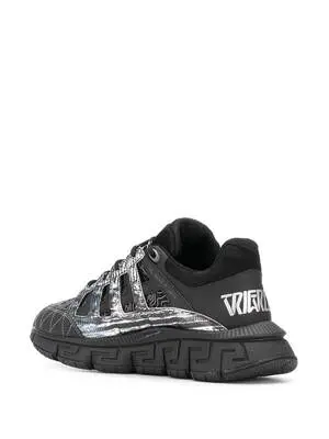Versace Trigreca Low Top Sneakers - Black