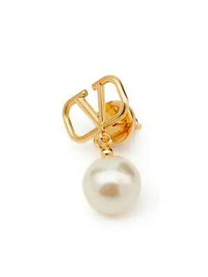 Valentino Garavani Vlogo Signature Pearl Drop Earrings