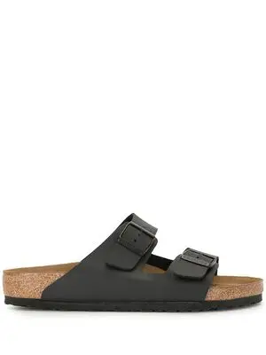 BIRKENSTOCK Arizona Flat Sandals - Black