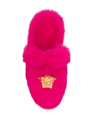 Versace Fluffy Medusa Slippers