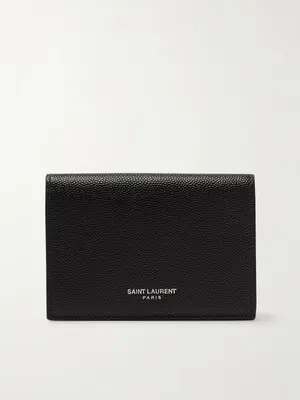 Saint Laurent Pebble-grain Leather Billfold Wallet - Black
