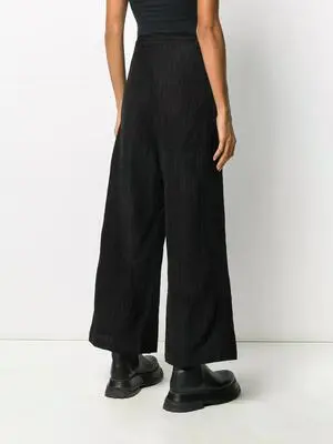 Y’s Pinstripe Wide-leg Trousers