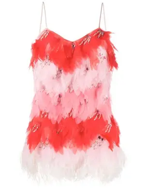 Emilio Pucci X Koché Embellished Feather Top
