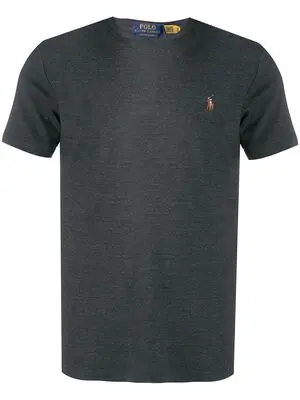 Polo Ralph Lauren Embroidered Logo Plain T-shirt - Grey