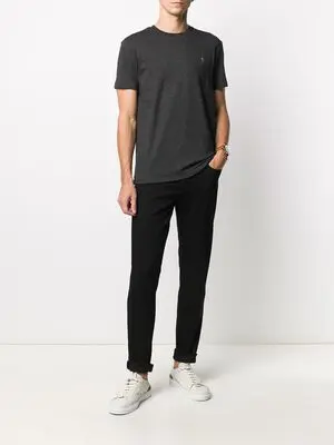 Polo Ralph Lauren Embroidered Logo Plain T-shirt - Grey