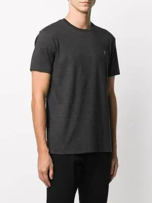 Polo Ralph Lauren Embroidered Logo Plain T-shirt - Grey