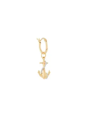 TRUE ROCKS Anchor Hoop Earring - Gold