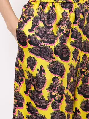 Stella McCartney Timothy Printed Silk Shorts