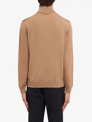Prada Virgin Wool High-neck Jumper - Brown