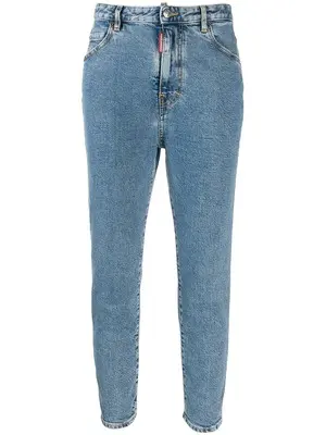 Dsquared2 Cropped Skinny Jeans - Blue