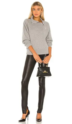 Sprwmn Ankle Legging With Inside Zip