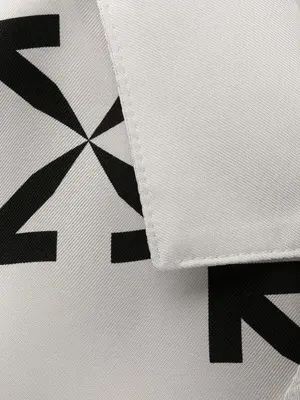 Off-White Off- Arrows Print Silk Pyjamas
