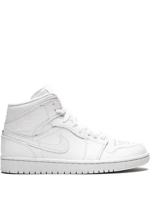 JORDAN Air 1 Mid Triple Sneakers - White