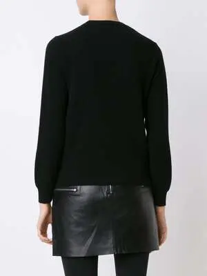 Play Comme Des Garcon V-neck Jumper - Black