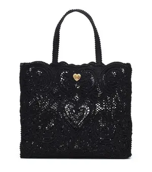 Dolce & Gabbana Beatrice Large Lace Tote