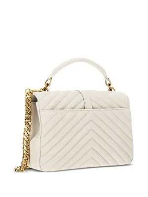 Saint Laurent Leather Shoulder Bag - Neutrals