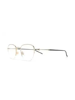 Montblanc Half-rim Round Frame Glasses