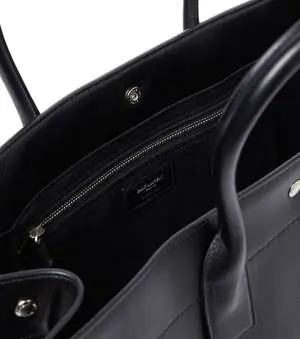 Saint Laurent Rive Gauche Leather Tote Bag - Black