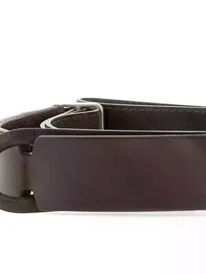 ORTIGNI Leather Belt - Brown