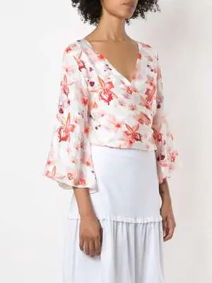 Isolda Penélope De Jacquard De Cajú Blouse