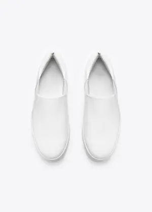 Vince Warren Leather Slip-on Sneakers With Platform Sole