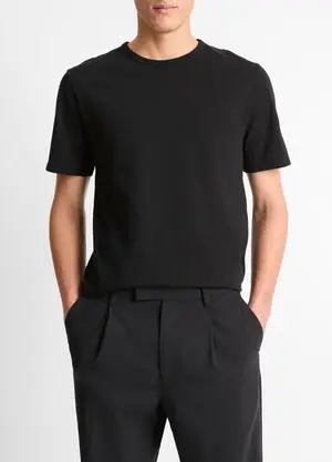 Vince Garment Dye Cotton T-shirt - True Black