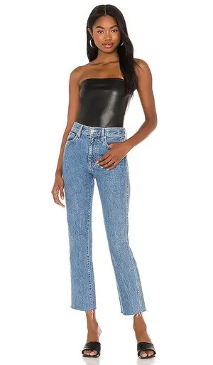 Susana Monaco Faux Leather Tube Top