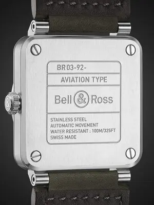 BELL & ROSS Br 03-92 Automatic Stainless Steel Watch With Anthracite Dial