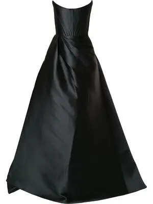 Alex Perry Denver Strapless Satin Gown