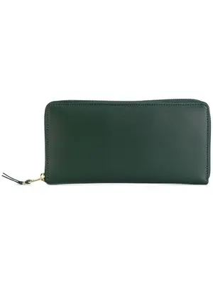 Comme Des Garçons Zip Around Wallet - Green