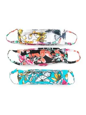 AMIR SLAMA Floral Print Face Masks